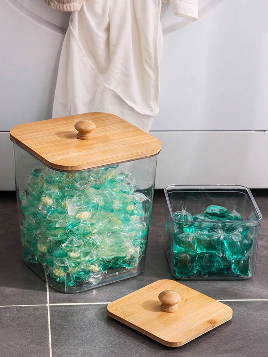 3M 1pc Detergent Storage Box For Laundry Room, Desktop Cleaning Swab ...