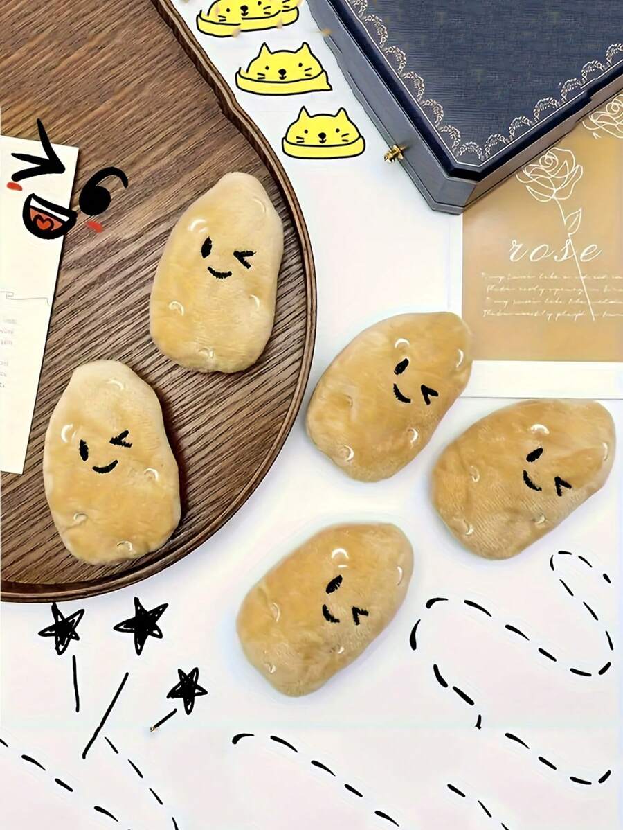 Cute Cartoon Potato Plush, Universal Size, Soft No Battery, Warm ...