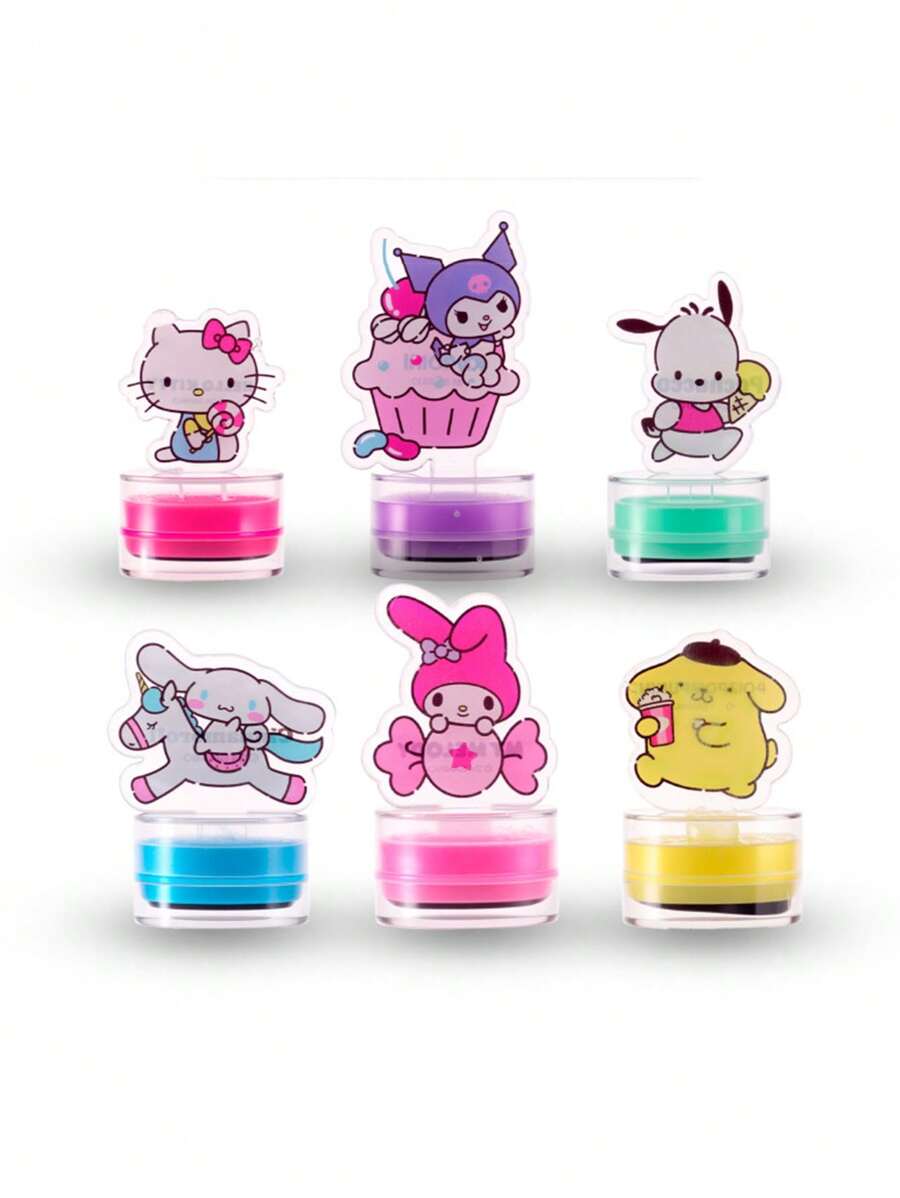 Sanrio 6 Conjuntos Coloridos de Carimbos Sanrio - Perfeitos para Professores, Festas e ...