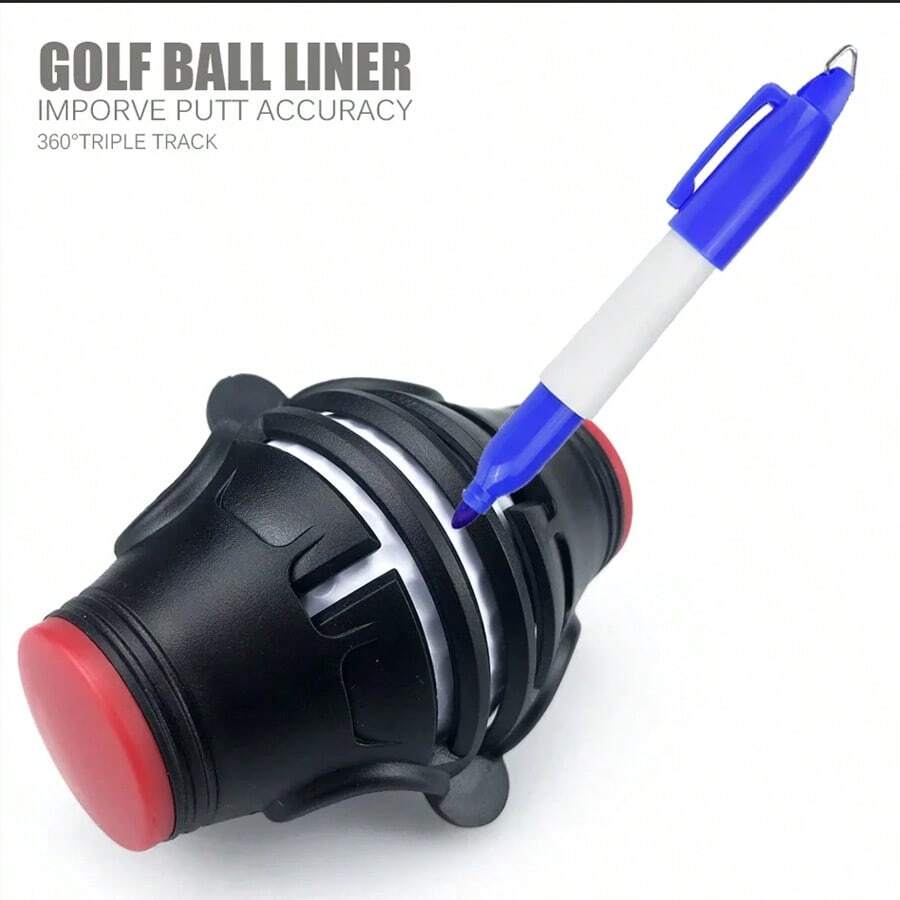 1+4pcs 360 Degree Rotating Golf Ball Liner Marker Template Marker Pen ...