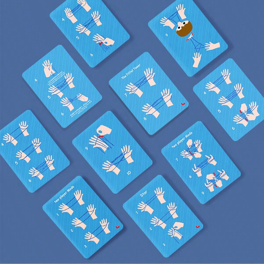 Children's Fun Logic Thinking Creative Interactive Cat's Cradle String ...