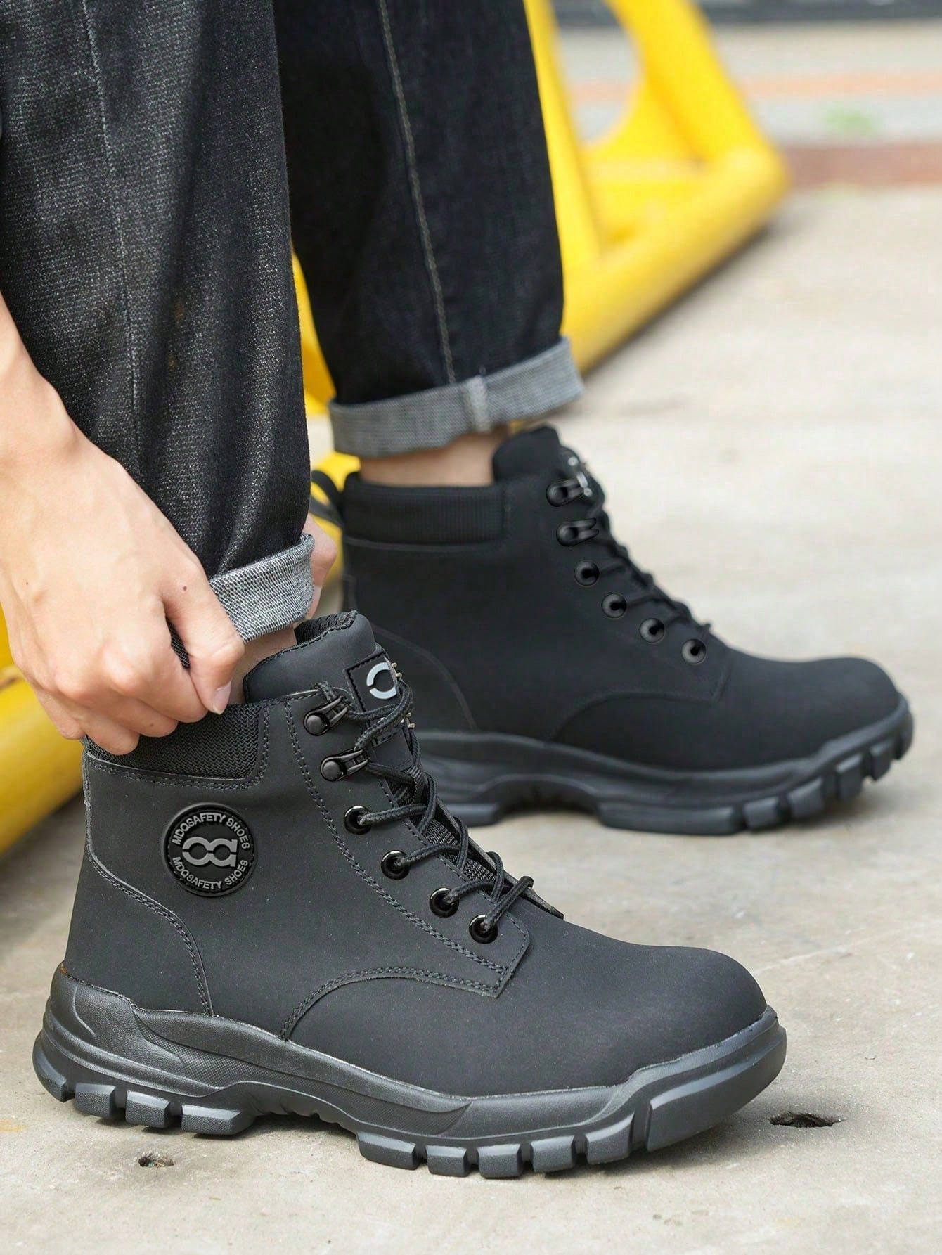 Men's Functional Worksite Anti-Puncture, Anti-Crush, Anti-Slip Safety ...