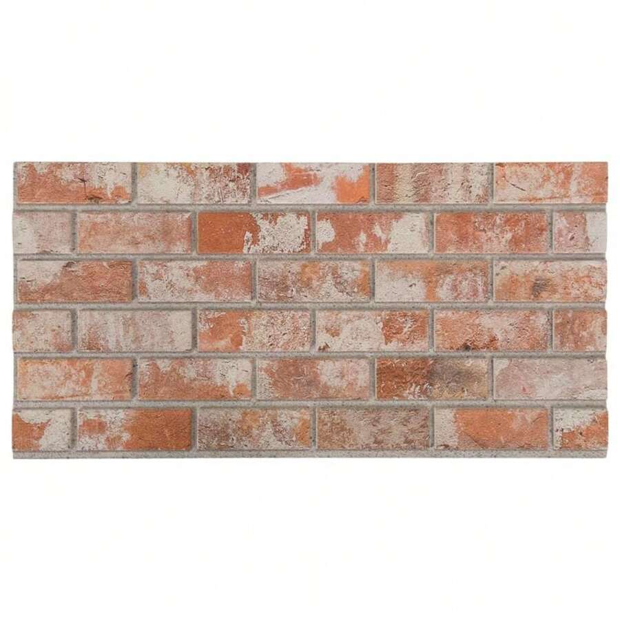 3D Red Brick Wall Panels Set Of 10 EPS Decorative Interior Wall ...