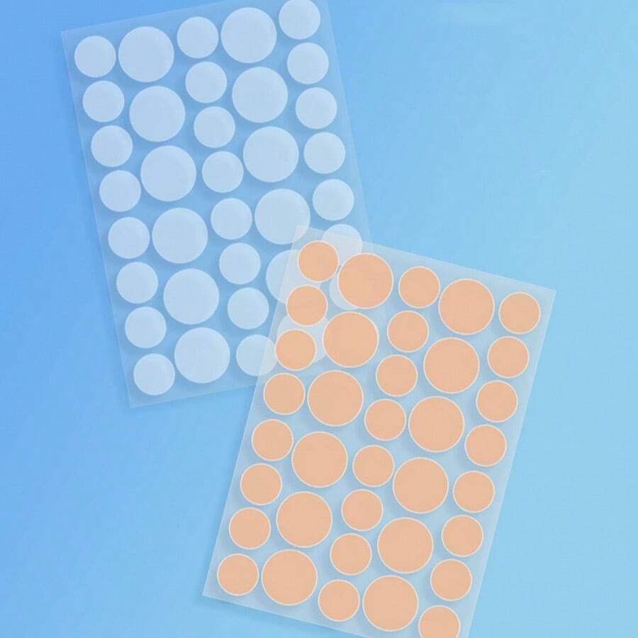 36/180/360pcs Cute Round Face Acne/Pimple Peel-Off Patch, Gentle Colors ...