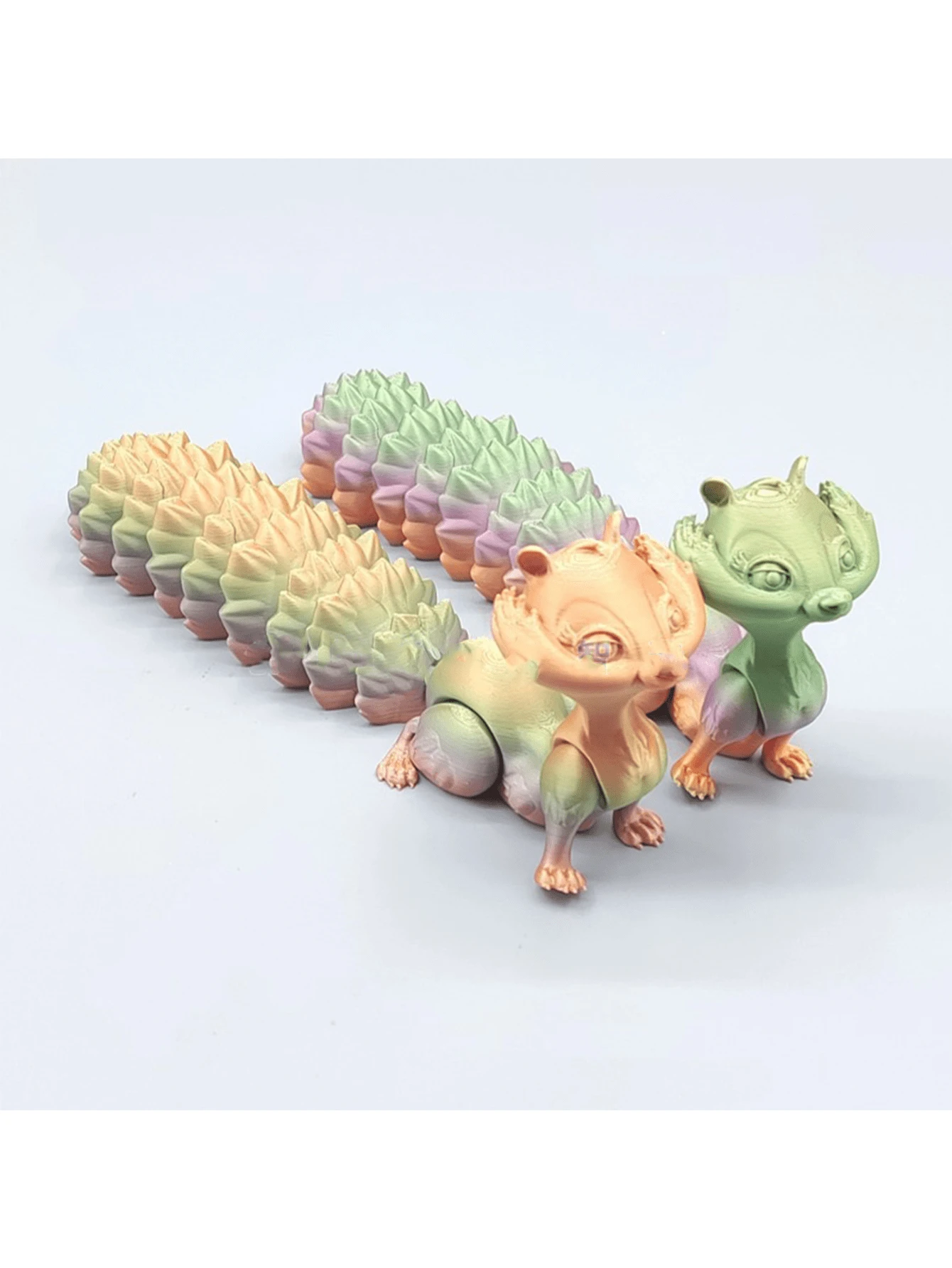 1pc 3D Printed Standing Dragon & Squirrel Model Decompression Toy ...