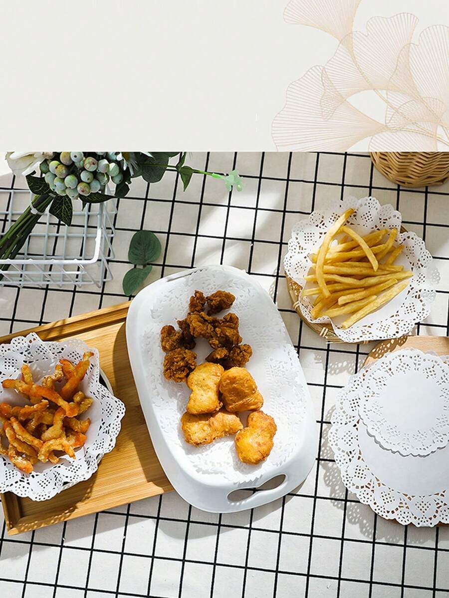 36pcs Cake Flower Bottom Papers, Flower Edge Papers, Cake Decorative ...