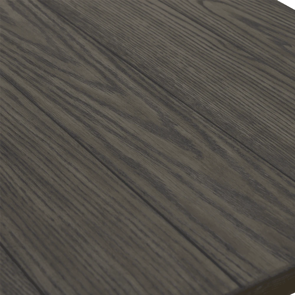Dark Grey MDF Top And White Oak Drawer Living Room Storage Table ...