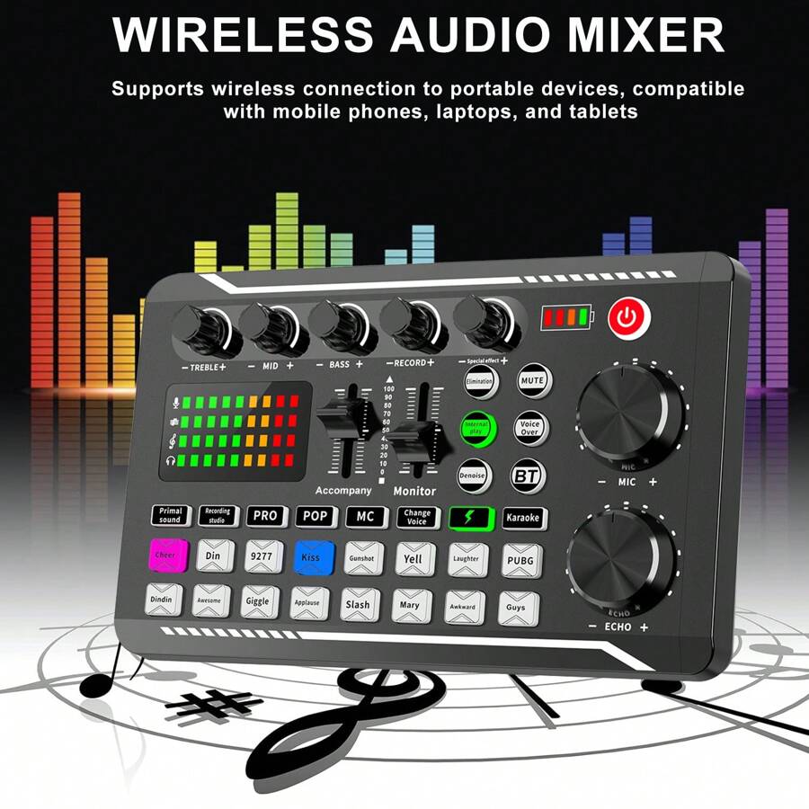 Podcast Equipment Bundle, Soundcard Recording Studio Package With Voice ...