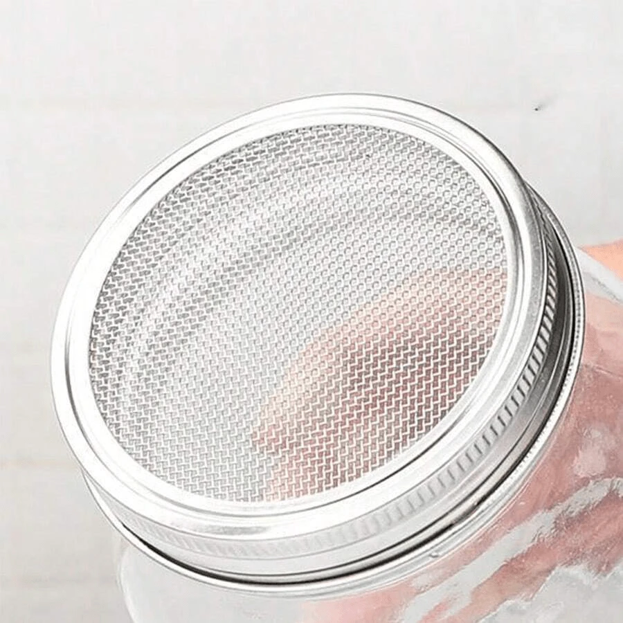 2pcs Stainless Steel Sprouting Jar Lids, Sprout Growing Lids, Bean ...