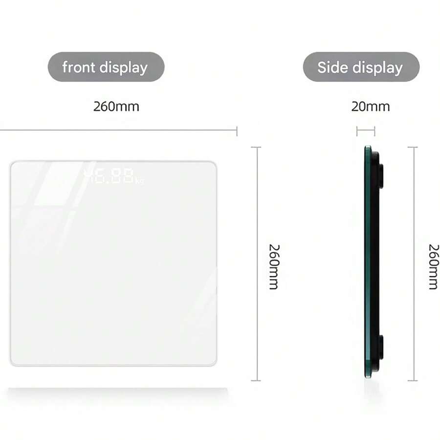 Hidden Screen Weight Scale, Human Digital Bathroom Scale, Accurate To 0 ...