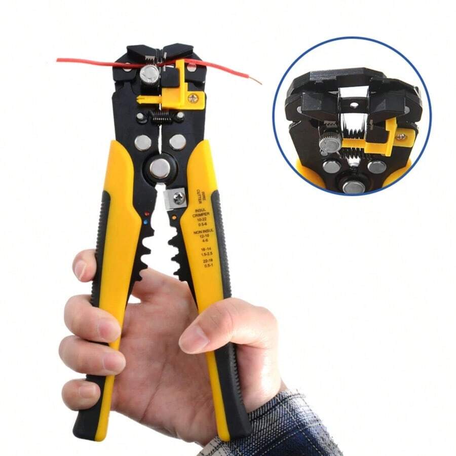 Crimper Cable Cutter Adjustable Automatic Wire Stripper Multifunctional Stripping Crimping ...