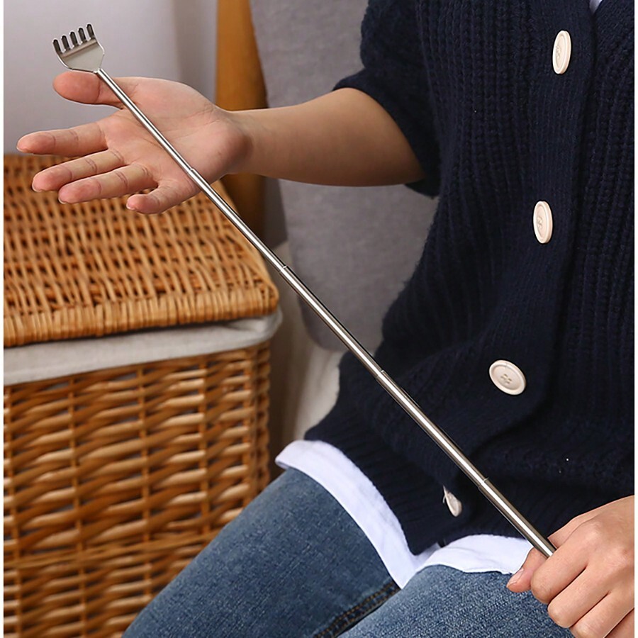 Stainless Steel Retractable Scratching Tool For Hard-To-Reach Itchy ...