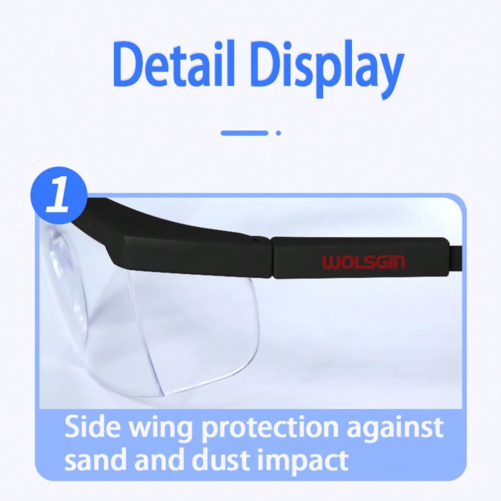 1pc Splash Proof And Dust-Proof Neutral PC Lens Bicycle Goggles ...