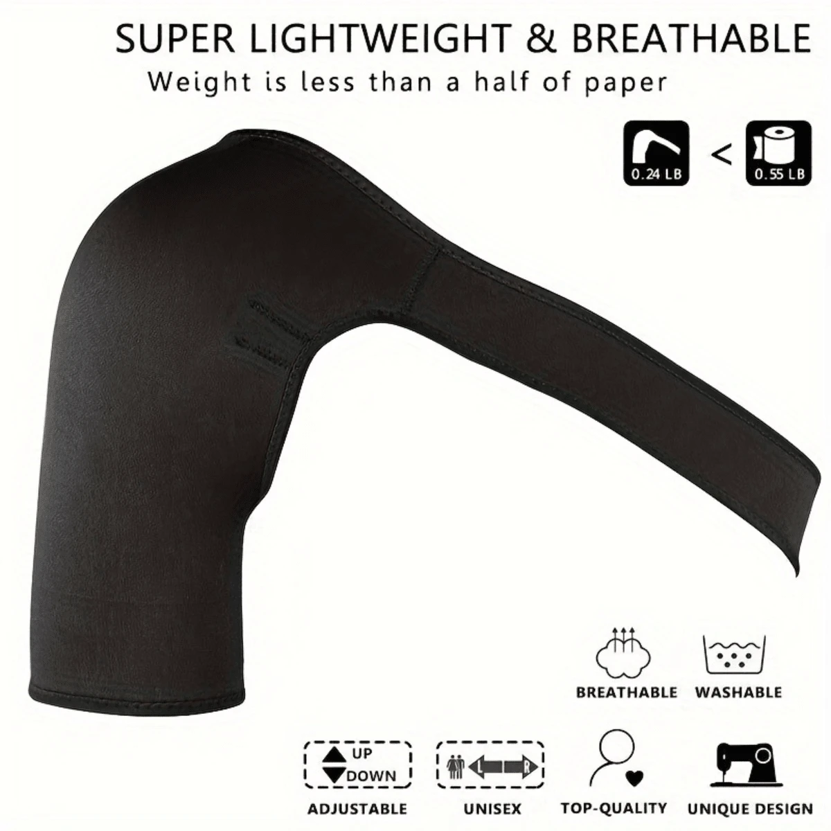 Ultimate Shoulder Recovery Brace - Adjustable Compression Sleeve For ...