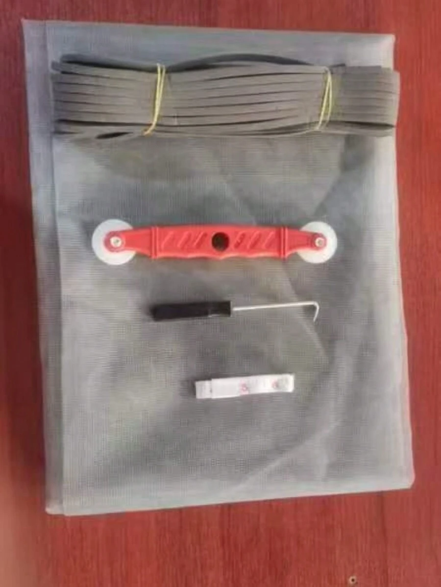 Full Window And Screen Door Repair Kit - Large Carbon Fiber Mesh Roller ...