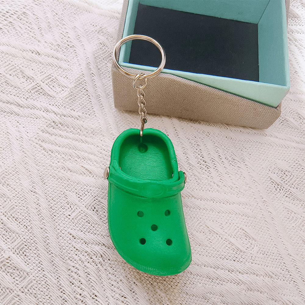 1pc New Mini Slide Sandal Keychain, Cartoon Charms Key Chain ...