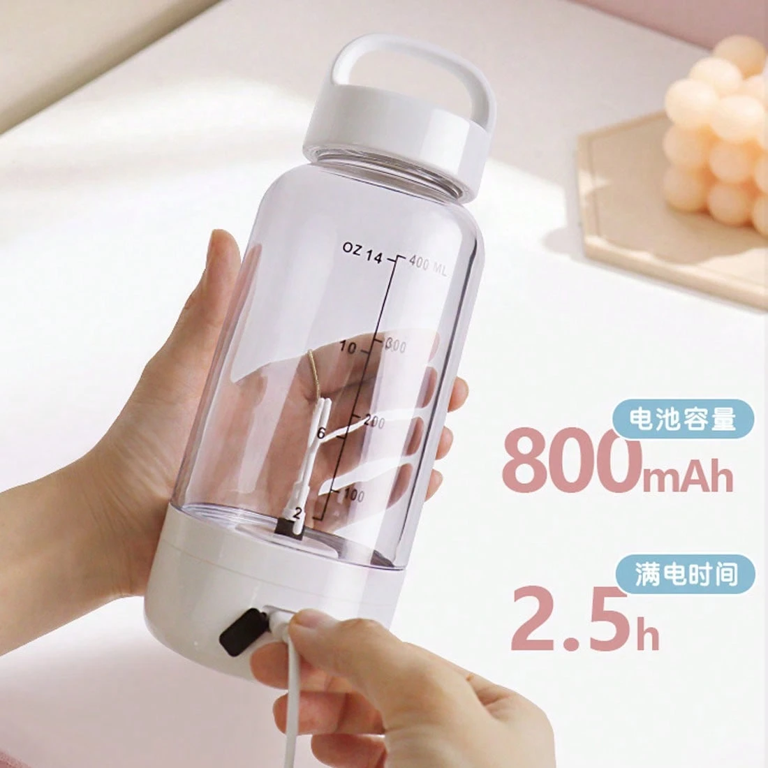 500ML Sport Shaker Bottle Water Cup Protein Shaking Cup Travel Lectric ...