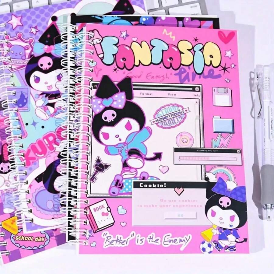 Kurogo And Hello Kitty Notebooks: Adorable Animal Themed A5 Coil ...