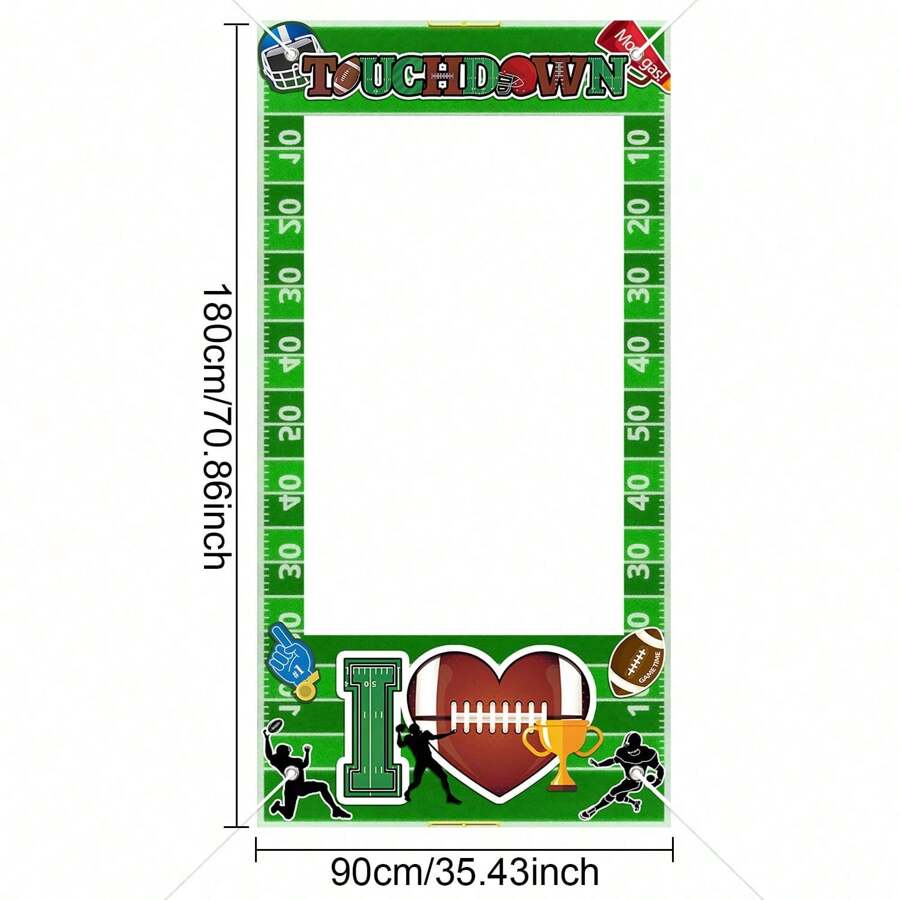 Superbowl Party Decorations 2024 Football Photo Booth Props Banner ...