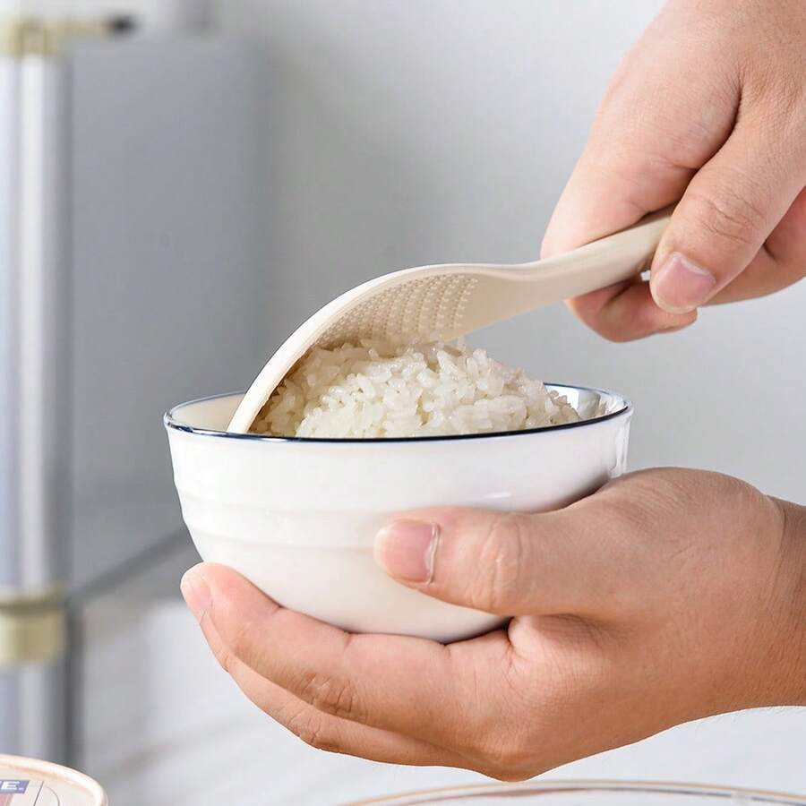 Integrated Silicone Can Stand Rice Spoon Household Rice Cooker Rice ...