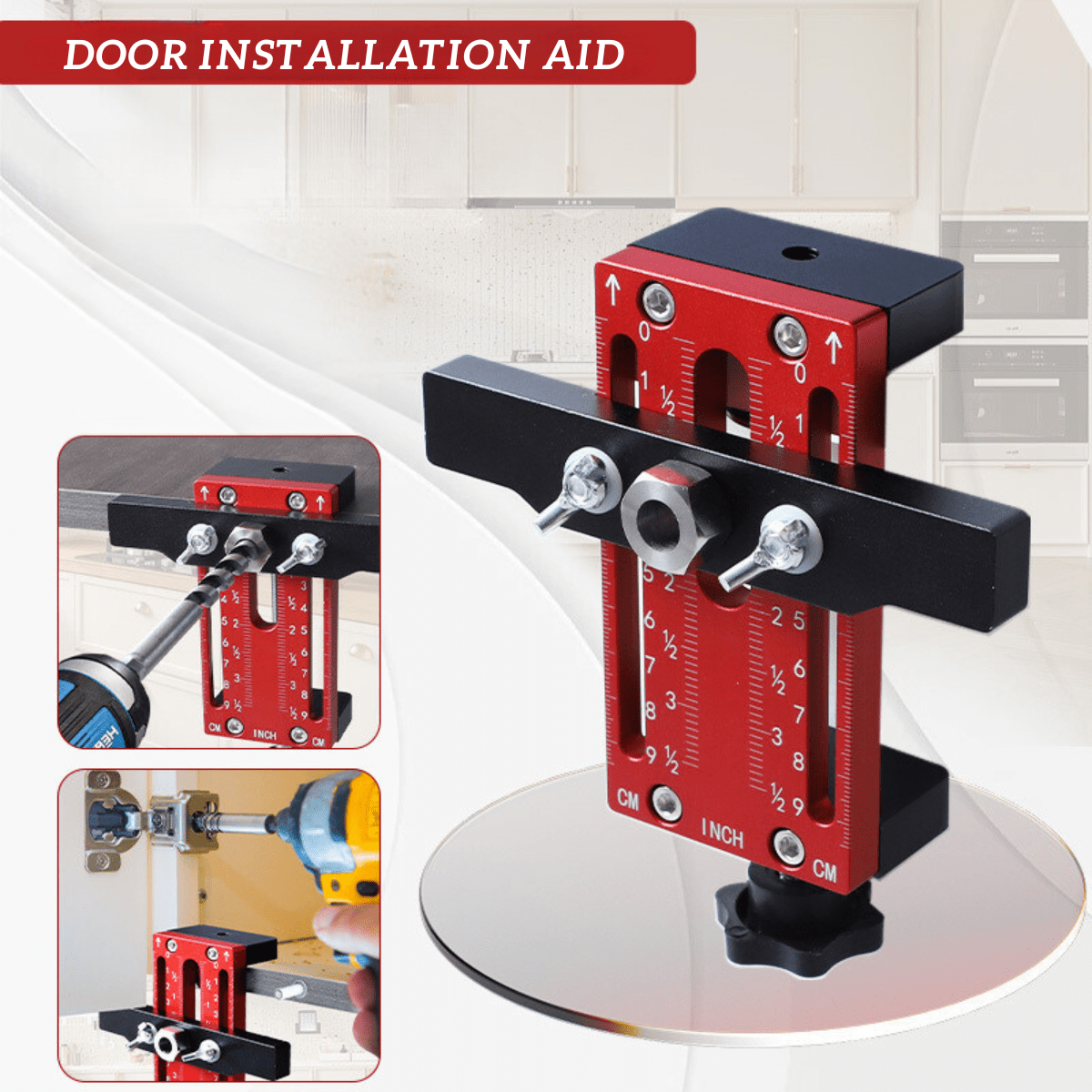 Jig de Posicionamento de Porta de Gabinete de Alumínio, Ferramenta de ...