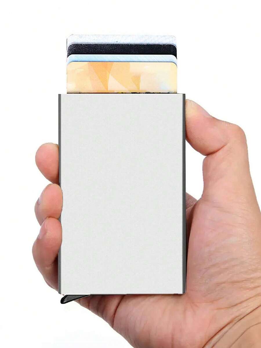 Aluminum Card Holder RFID Credit Card Holder Pop-Up Bank Card Box Smart ...