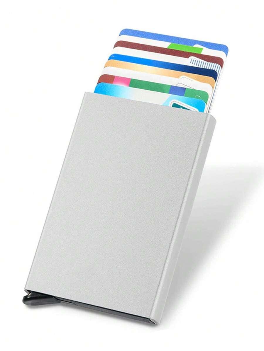 Aluminum Card Holder RFID Credit Card Holder Pop-Up Bank Card Box Smart ...