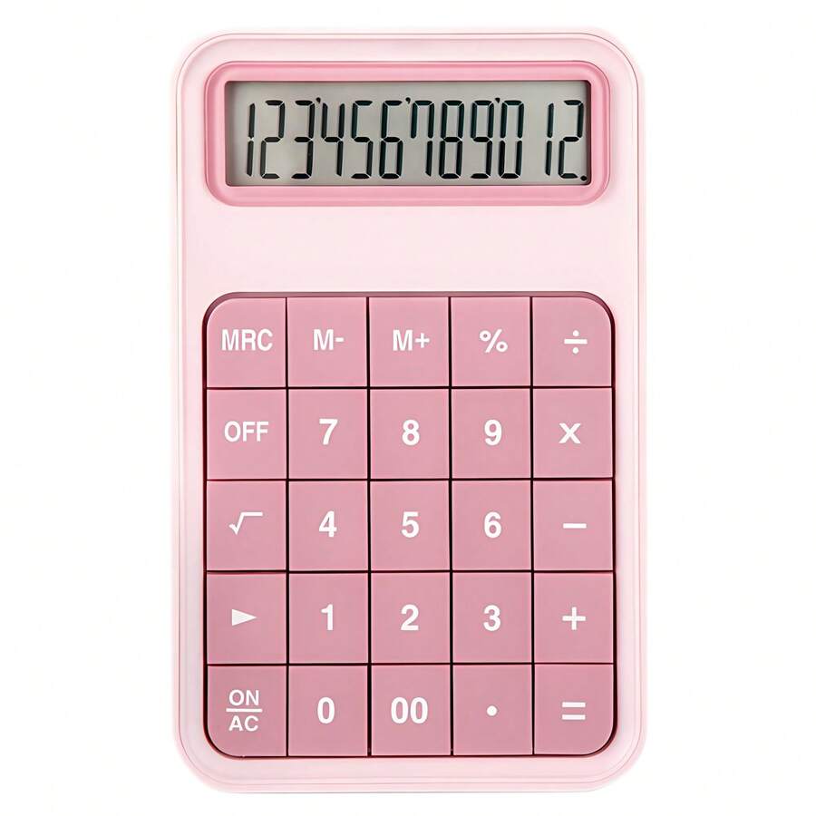 High-Precision 12-Bit Desktop Calculator - Large Display, Big Buttons ...