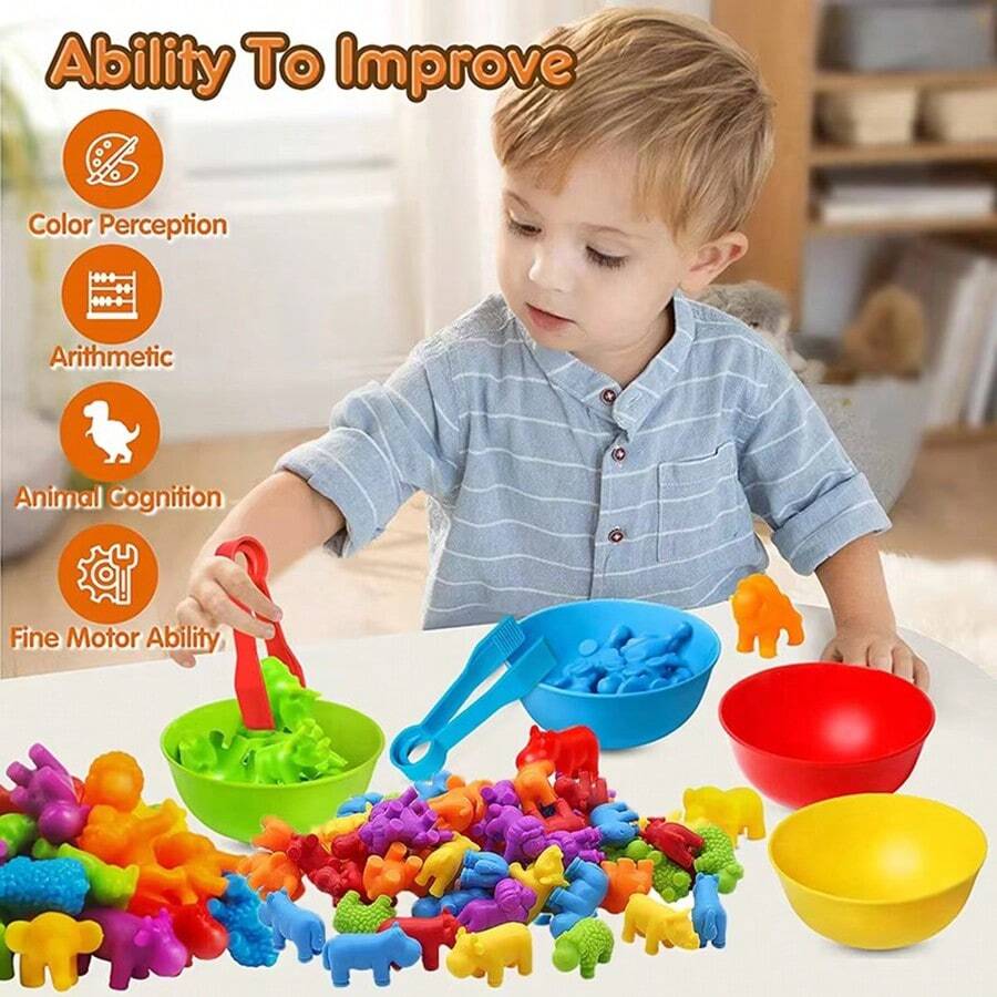 Montessori Early Learning Color Identification Classification Toys ...