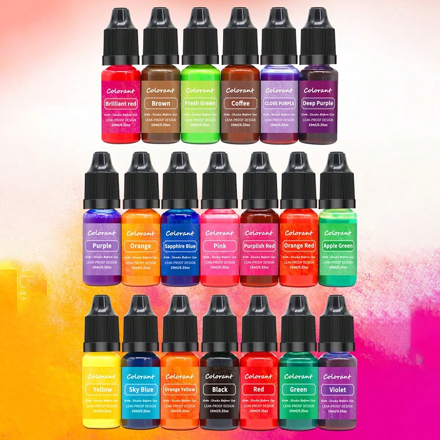 10pcs/Set 10ml High Concentrated Fragrance Candle Dye DIY Handmade Soap ...