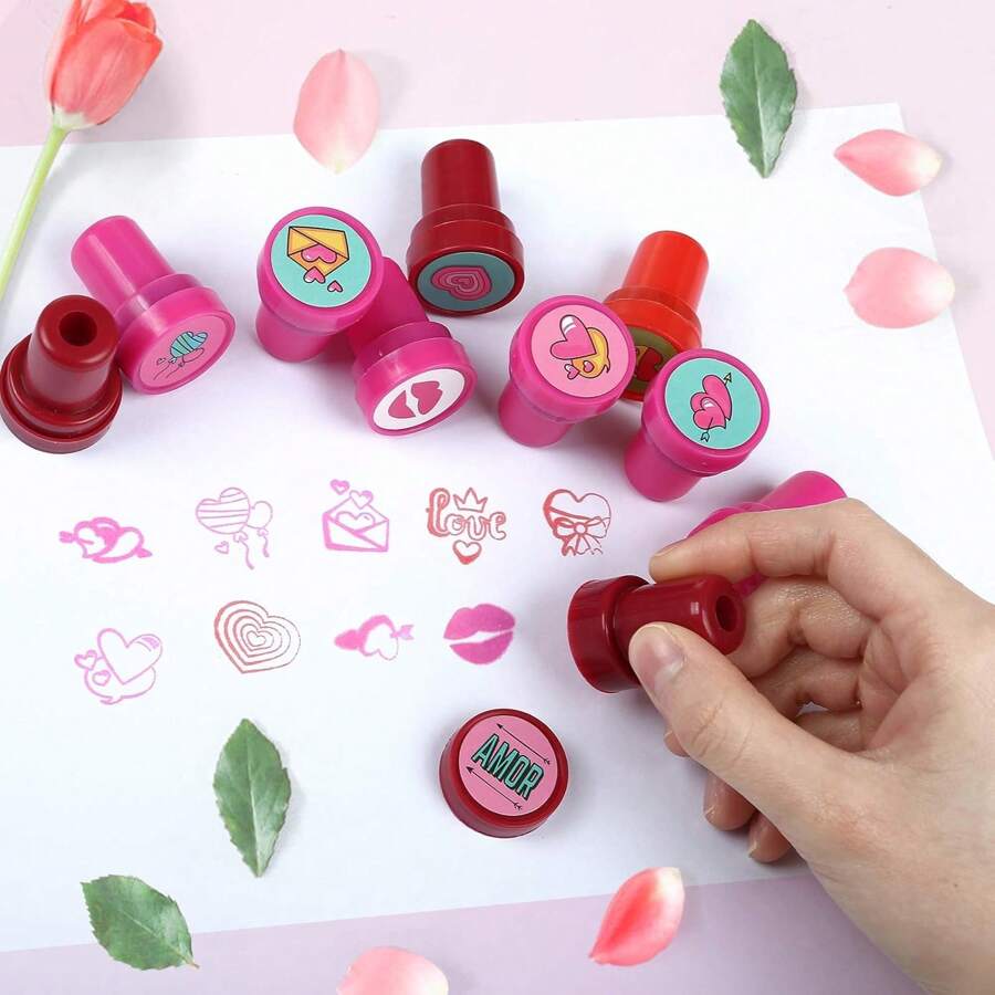 10/20 Pcs Valentines Day Stamps For Adult, Self Inking Stamps For ...