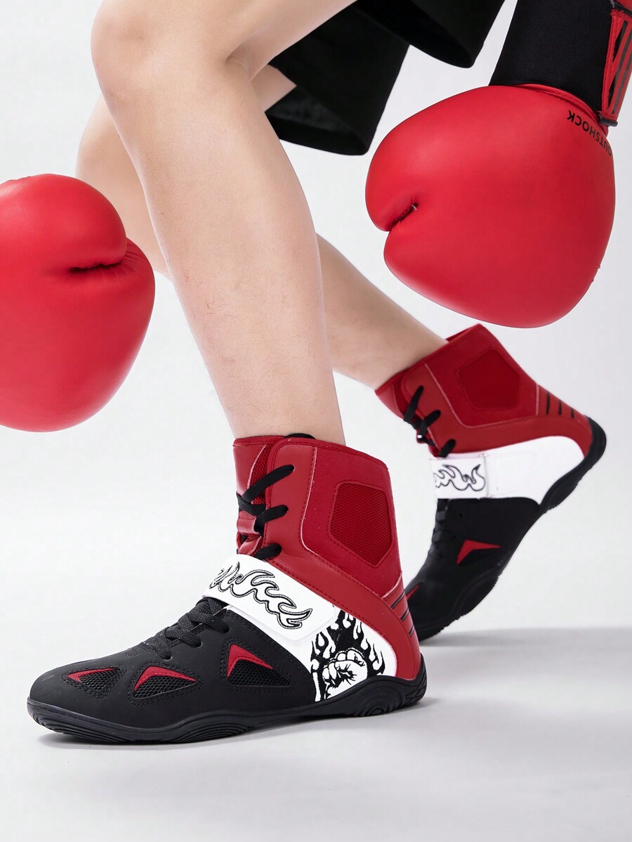 TACHUAN Professional High-Top Wrestling Shoes For Men, Martial Arts ...