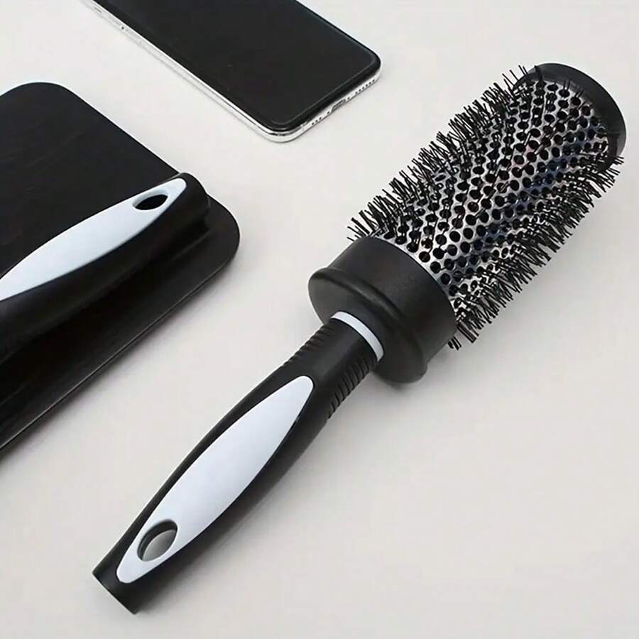 Hair Styling Nylon Comb, Round Curling Roller Comb, Round Hairbrush For ...