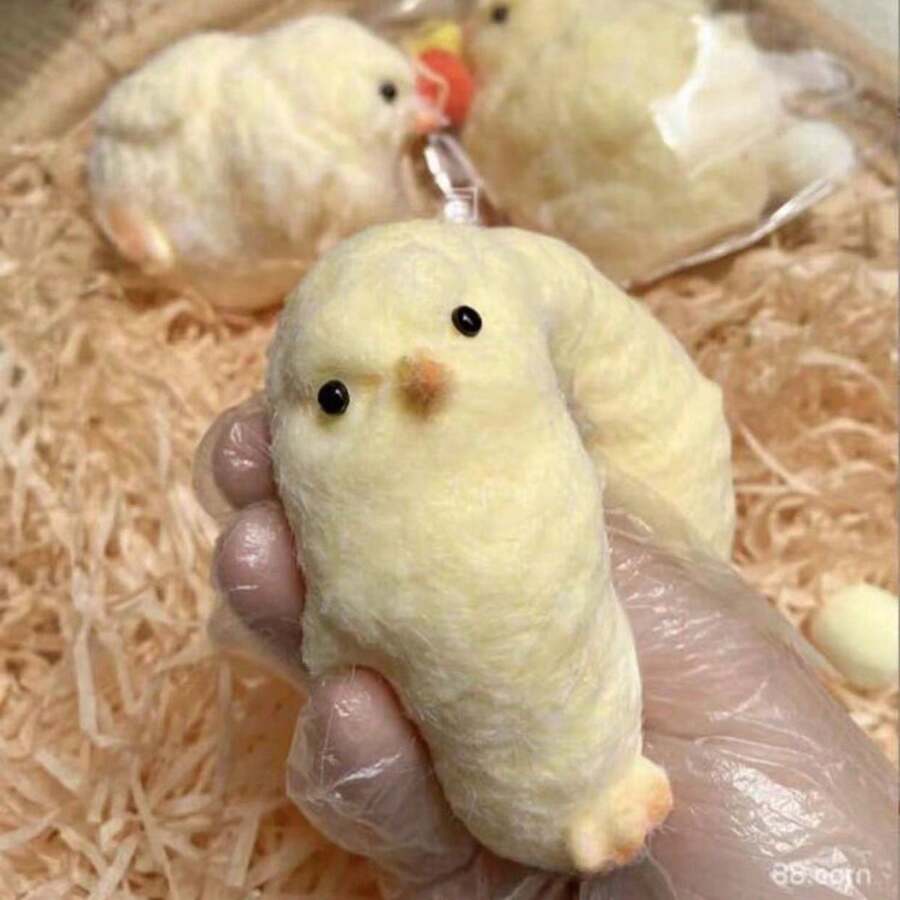 1pc Realistic Small Chicken Squeeze Toy, Cute Chick, Super Soft Slow Rebound, Squishable Stress ...
