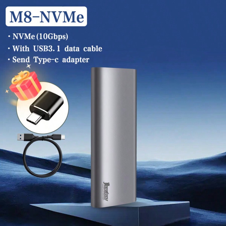 coolfish CoolFish SSD Case NVMe Protocol 10Gbps NVME To USB Type C 3.2 ...