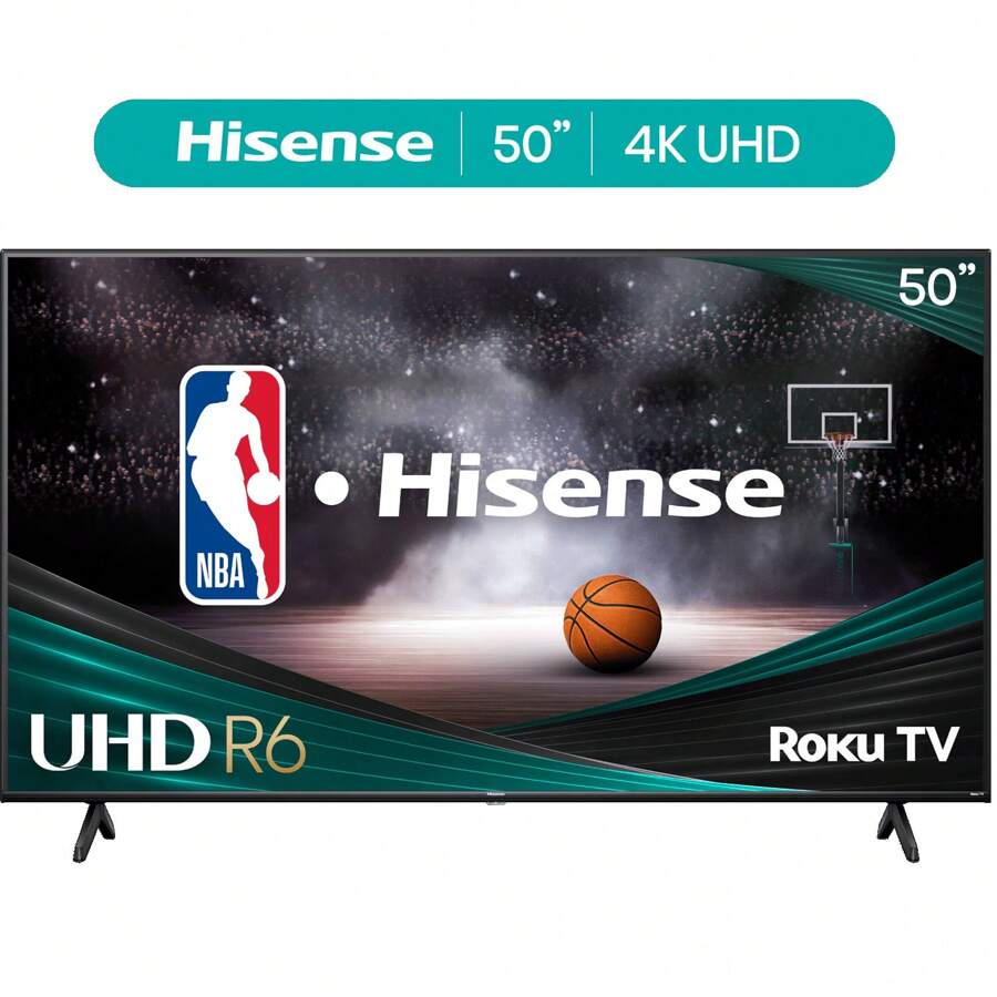 Hisense 50" Class 4K UHD LED LCD Roku Smart TV HDR R6 Series 50R6E3丨 ...