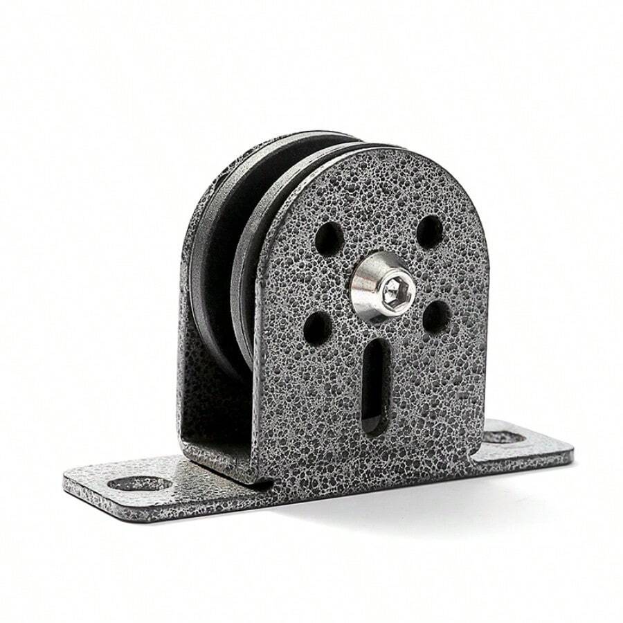 1pc Silent Pulley Lifting Block Steel Wheel Wire Rope Guide Pulley With ...