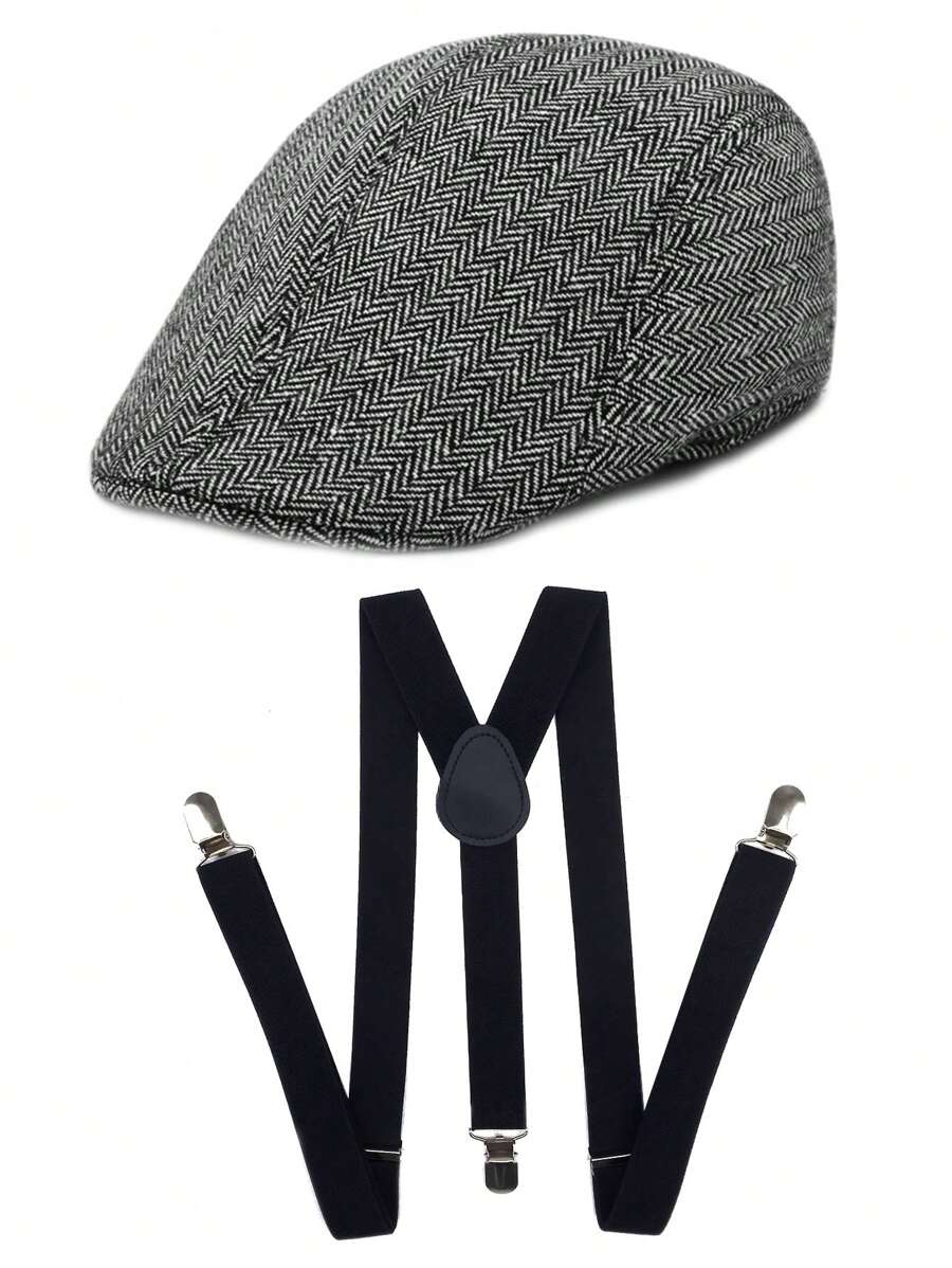 D EXCEED 2 Pcs 1920s Men Gatsby Gangster Costume Accessories Manhattan ...