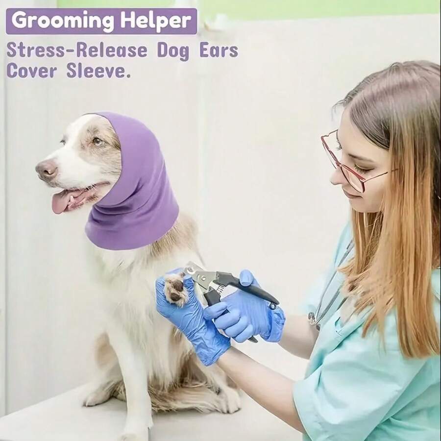 Anxiety Calming Dog Ear Muffs, Noise Reduction Pet Ear Covers For Bath ...