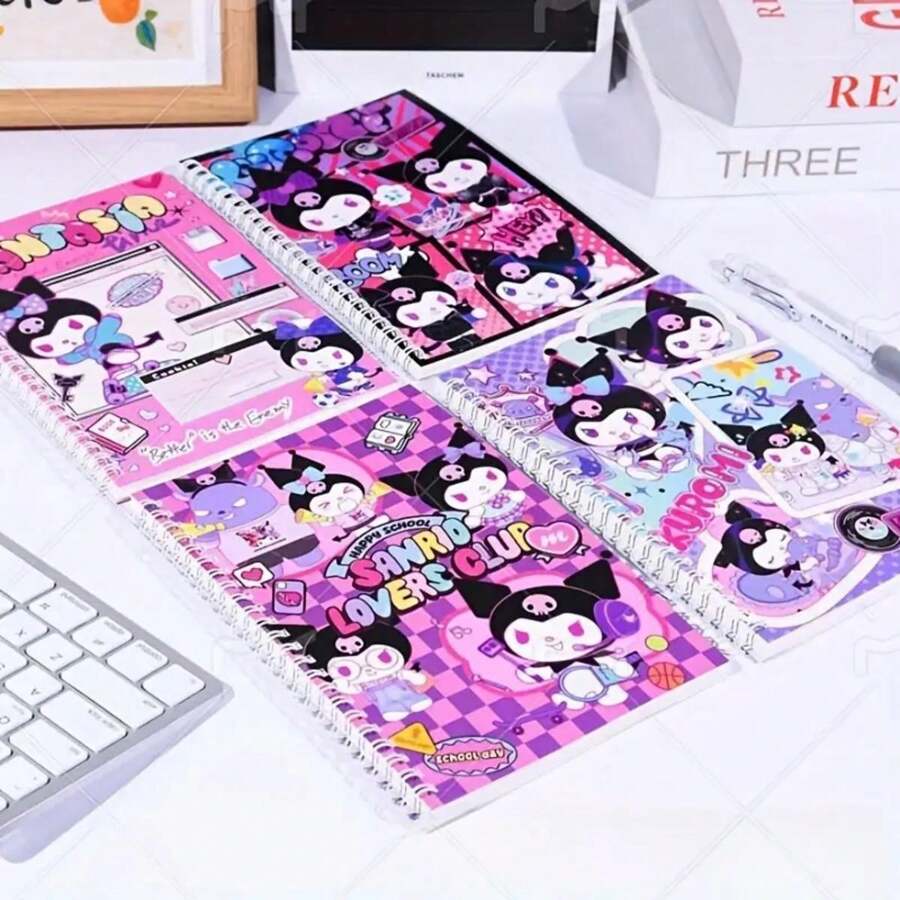 Kurogo And Hello Kitty Notebooks: Adorable Animal Themed A5 Coil ...