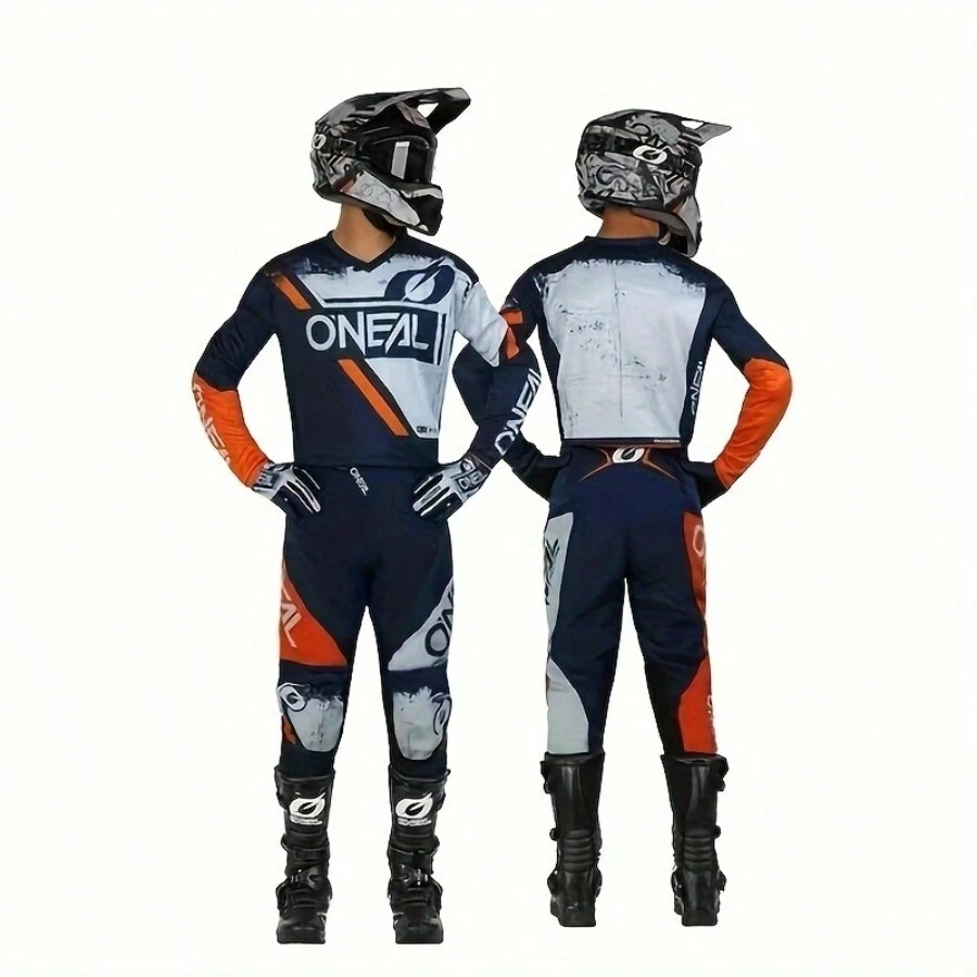 2024 Blue Off Road Motorcycle Riding Set Men's And Women's Racing Set ...