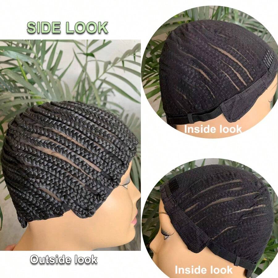 1pc Cornrows Wig Cap Braided Wig Caps For Crotchet Hair Easier Sew In ...