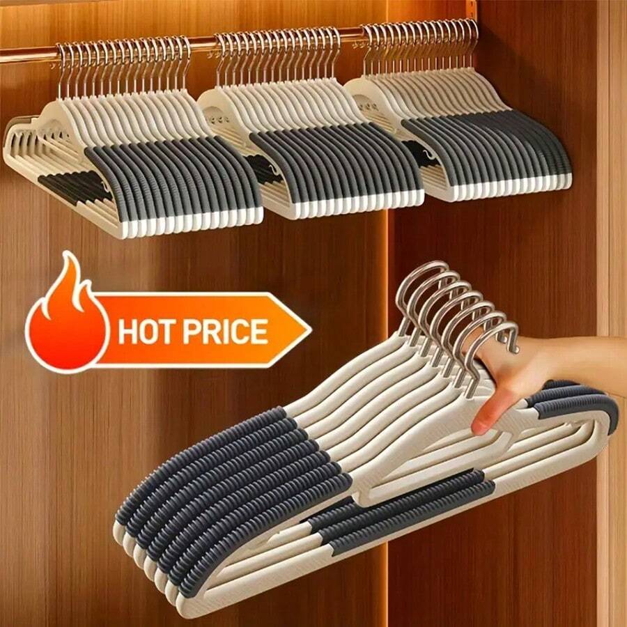 20pcs/10pcs/1pc Premium Space-Saving Hangers With Shoulder Protection ...