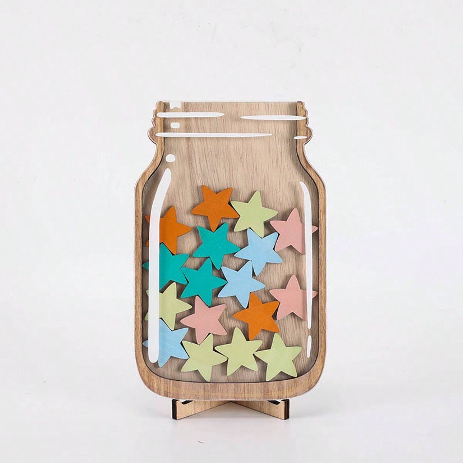1pc Student Reward Jars With Stars Classroom Reward Jars With Tokens ...