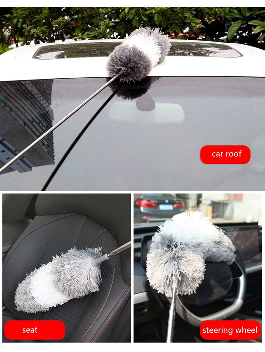 Telescopic Ostrich Feather Duster, Retractable Dust Brush For Household ...