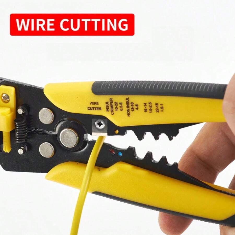 Crimper Cable Cutter Adjustable Automatic Wire Stripper Multifunctional ...