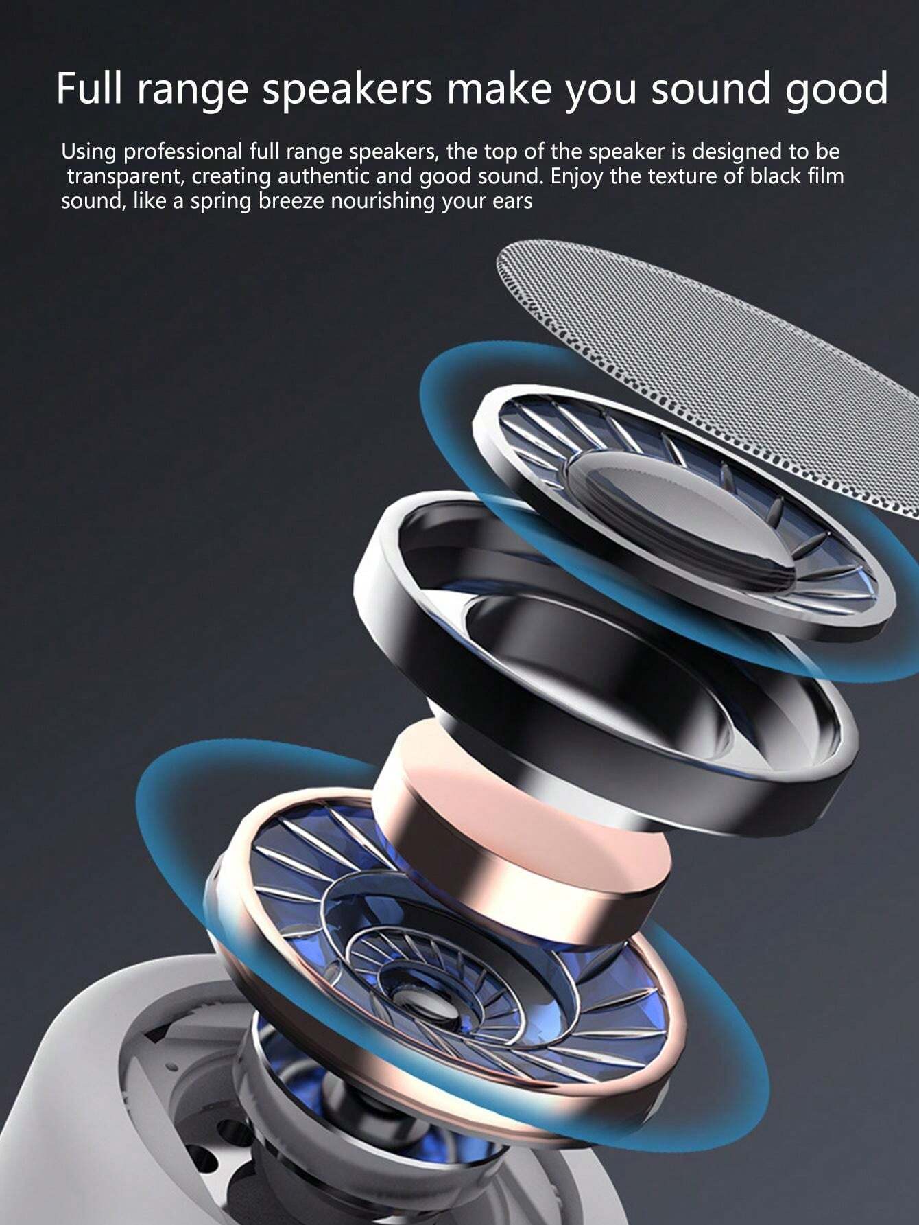 Premium 7-Color Flashing Light Bluetooth Speaker, Handheld Touch ...