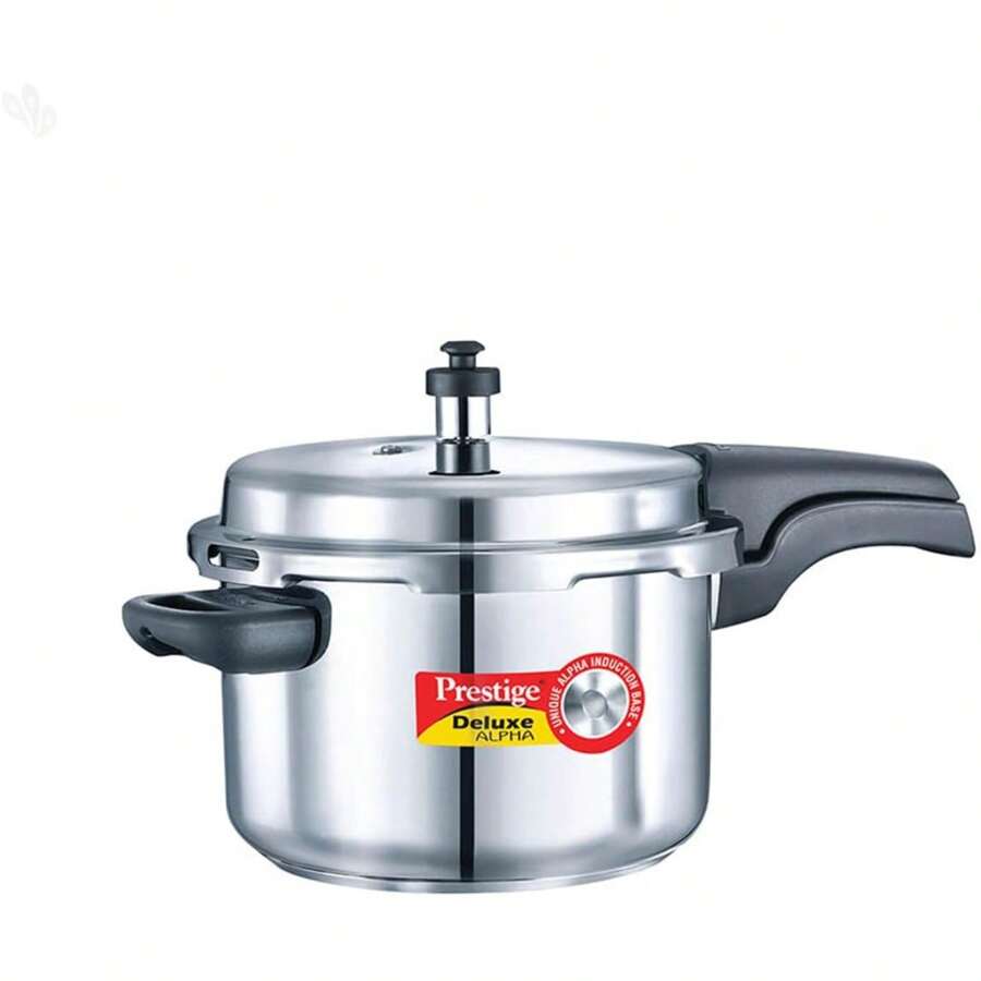 Prestige 4L Alpha Deluxe Induction Base Stainless Steel Pressure Cooker ...