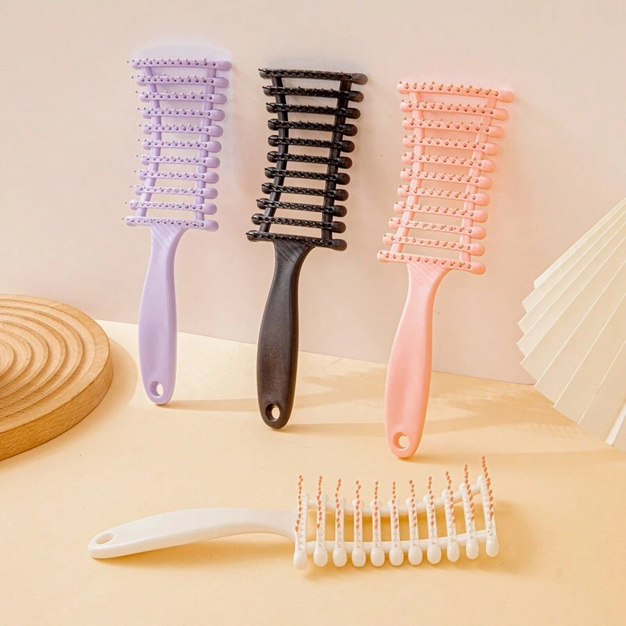 Shaped Comb, Massage Detangling Comb With Scalp Acupressure Points ...
