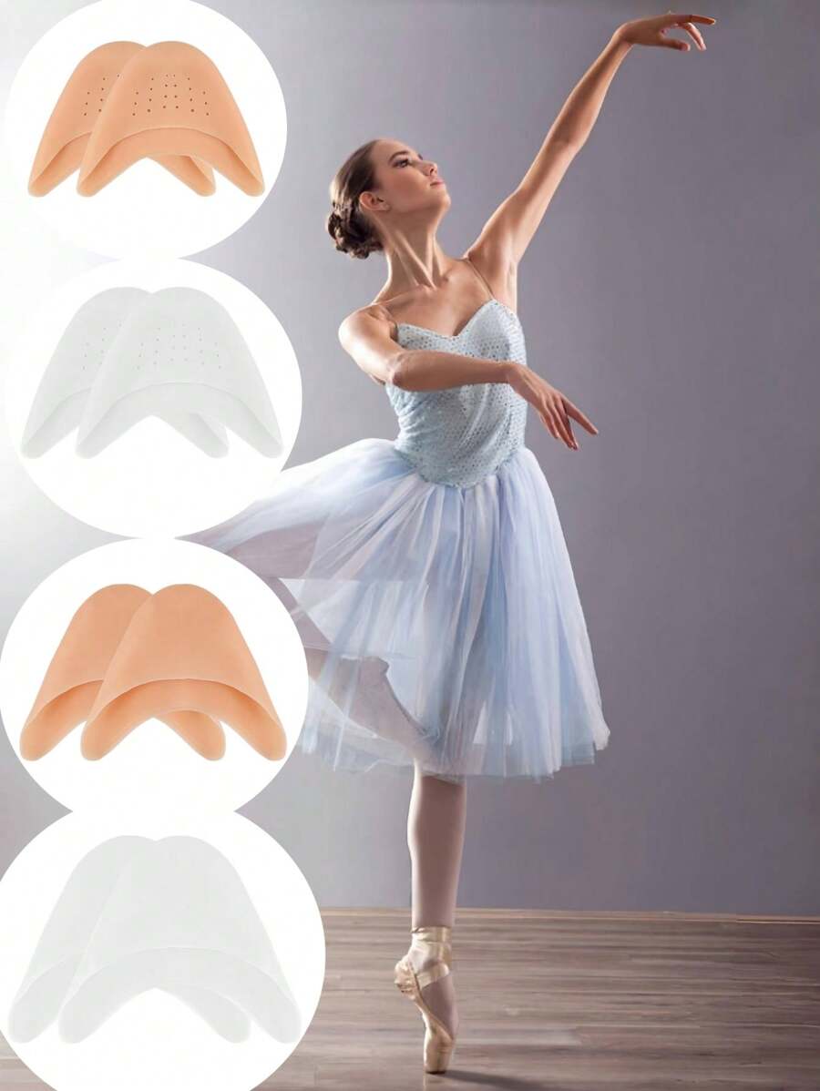 1 Pair Thick & Ultra Soft Toe Tip Sleeves, Ballet Toe Pad Protectors ...